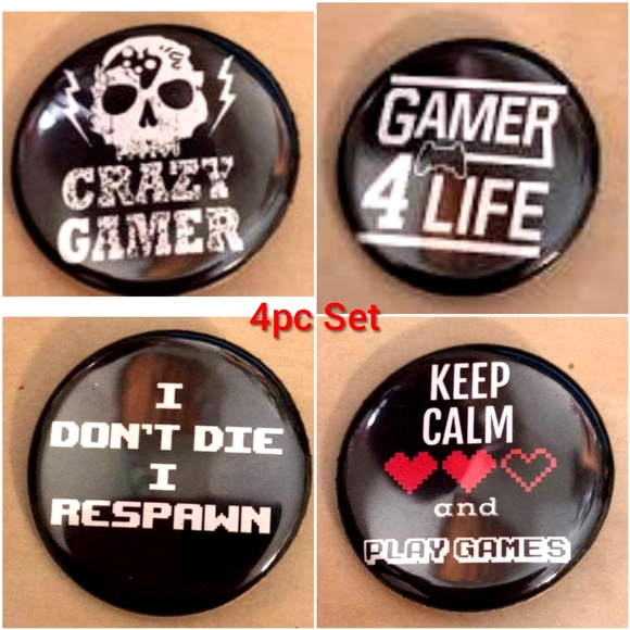 Other | Last One 4pc Gamer Pin Button Set | Poshmark